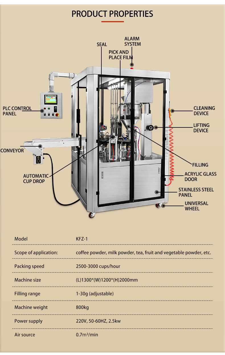 Automatic nespresso instant cup coffee capsule filling packing machine