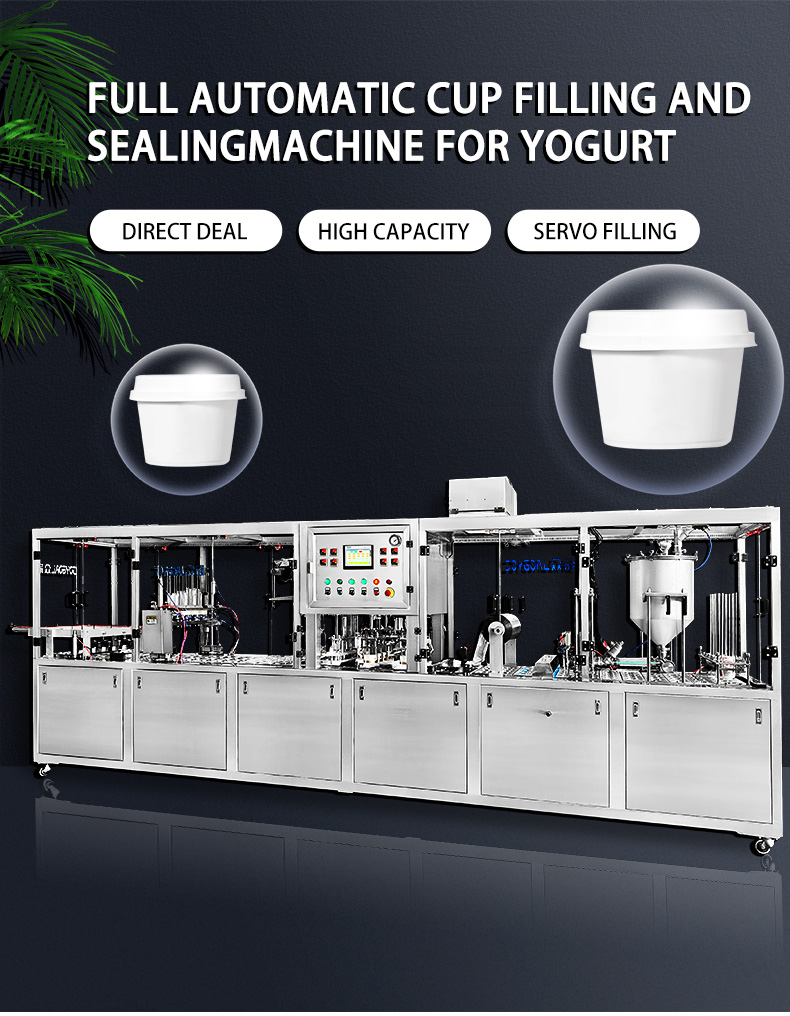 Automatic Yogurt Pudding Ice Cream Water Jelly Cup Filling Sealing ...